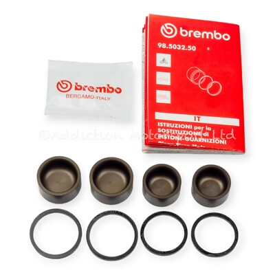 Brembo P4 Front Caliper 30/34mm Piston and Seal Kit for Calipers ...