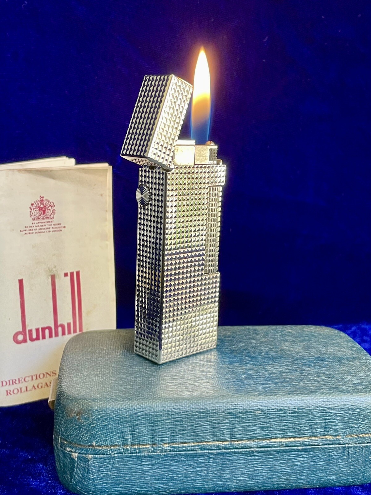 Vintage Dunhill Lighter Rollagas Super Mint Condition Works 1 Year ...