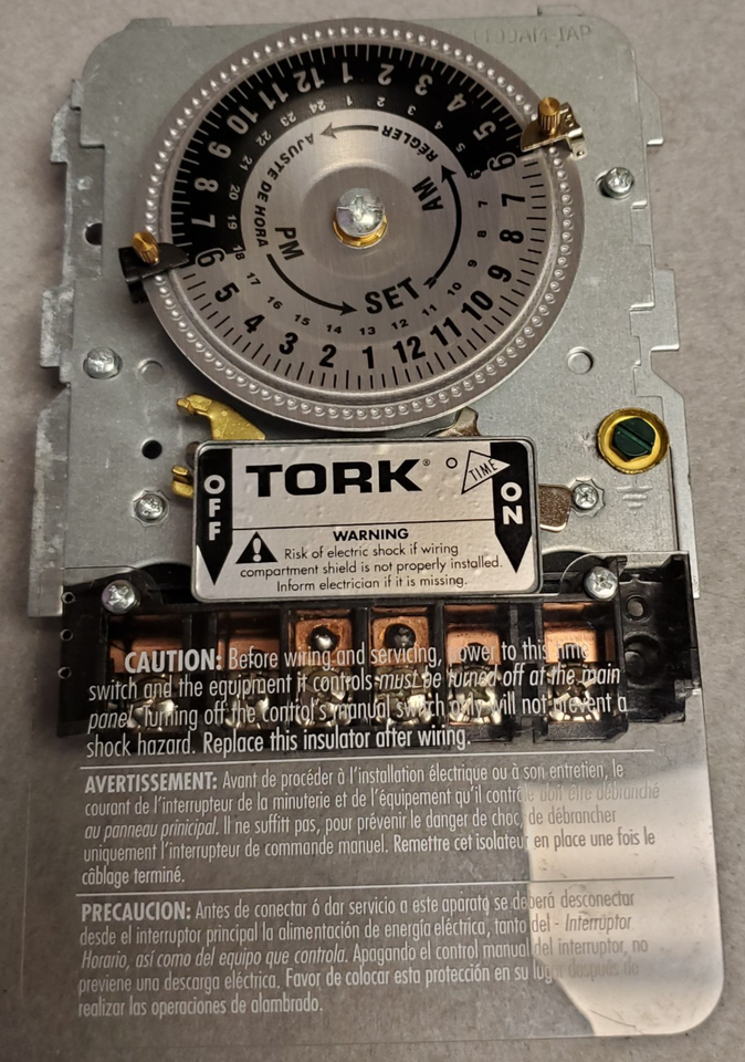 TORK 1109AM-IAP Universal Replacement Timer Mechanism Only 120/208-240 ...
