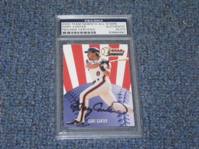 Gary Carter Autographed Nabisco Card PSA Certified Encapsulated | eBay