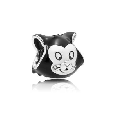 Charm Pandora Disney Pinocchio Figaro 797488EN16 Argento Smalto Nero ...