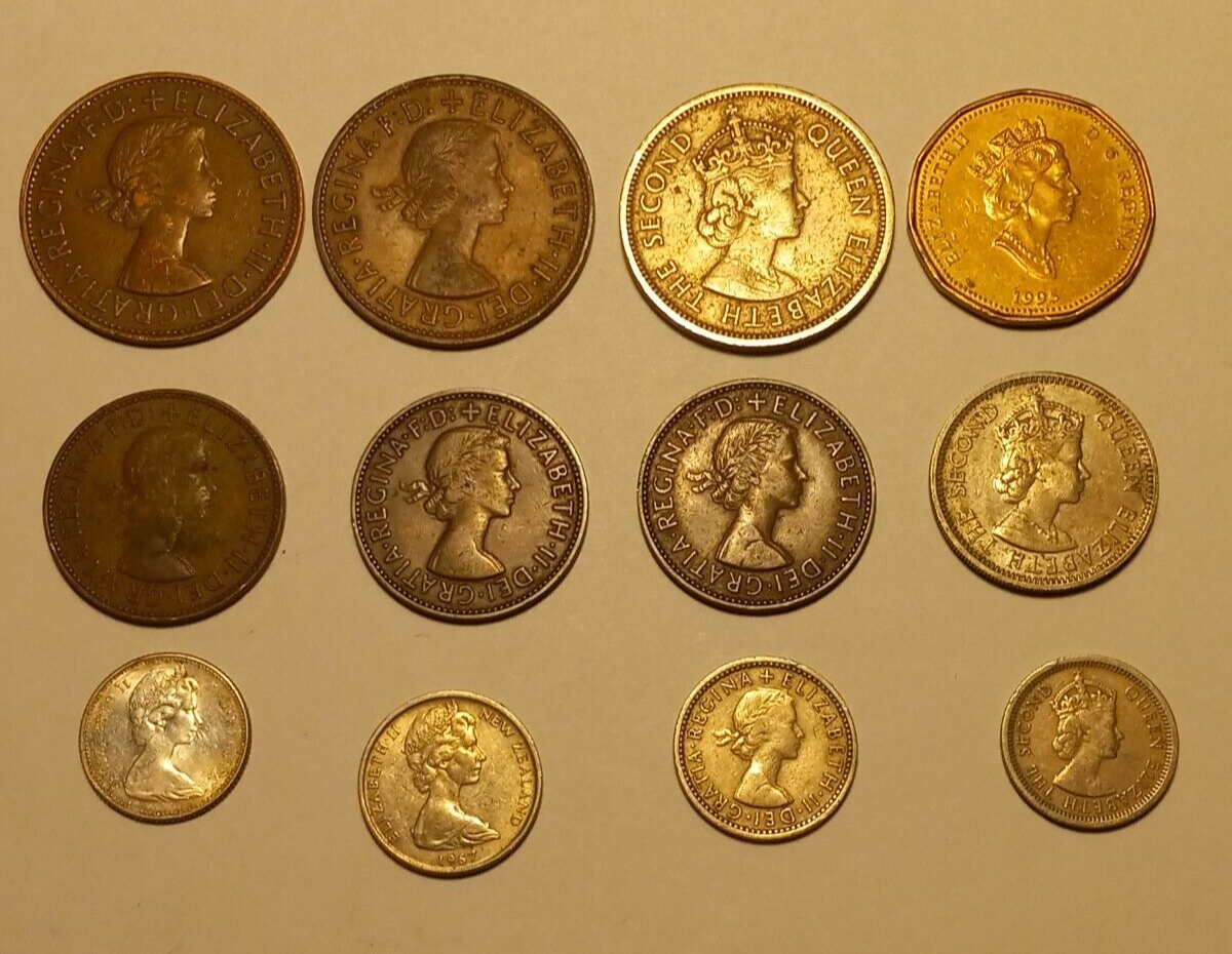 Old English Coins From Around the World - 12 Different- Great Deal ! | eBay