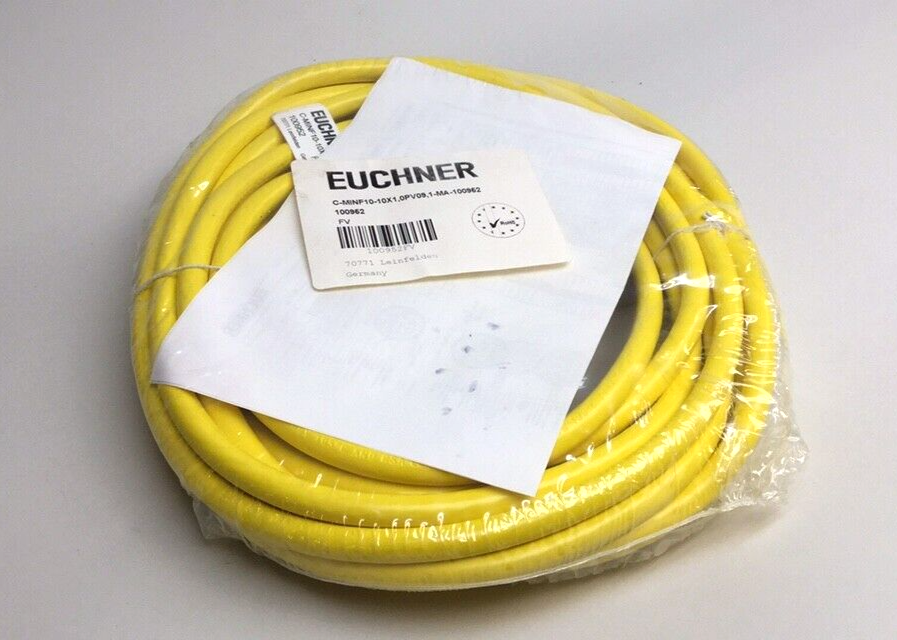 Euchner 100952 Connecting Cable C-MINF10-10X1,0PV09,1-MA-100952 10 pin ...