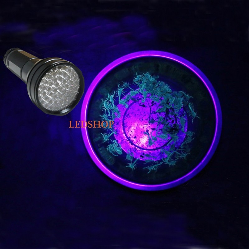 395nm 51LED UV Blacklight CSI Flashlight Torch Scorpion Hunter Finder ...