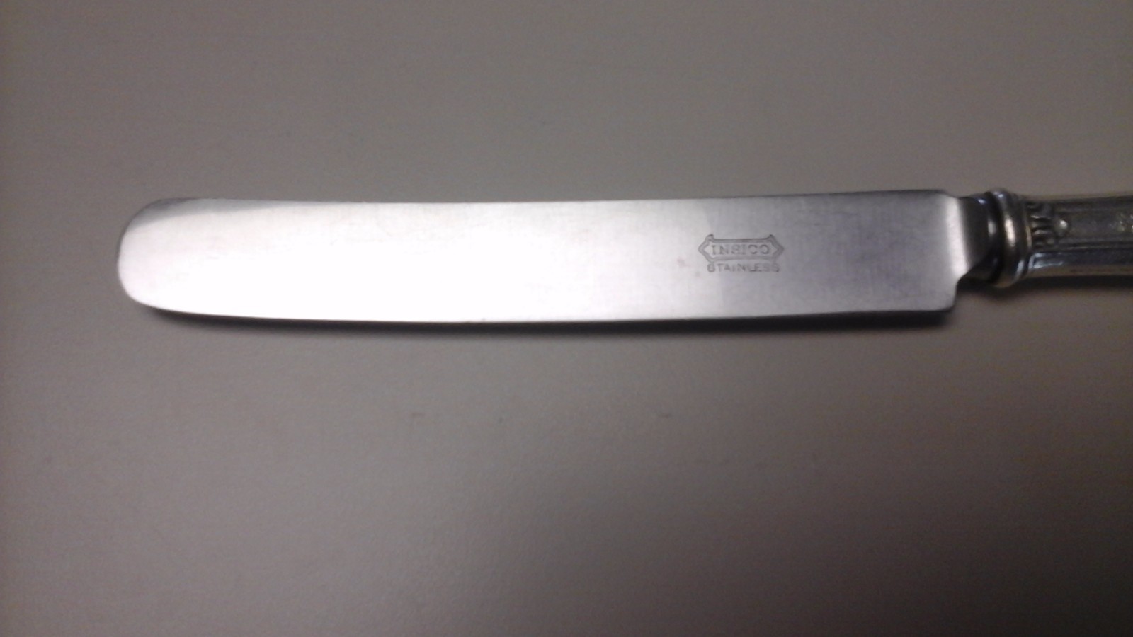 ANTIQUE/VINTAGE LOT OF 7 INSICO STAINLESS BLADE SILVER PLATE HANDLE ...