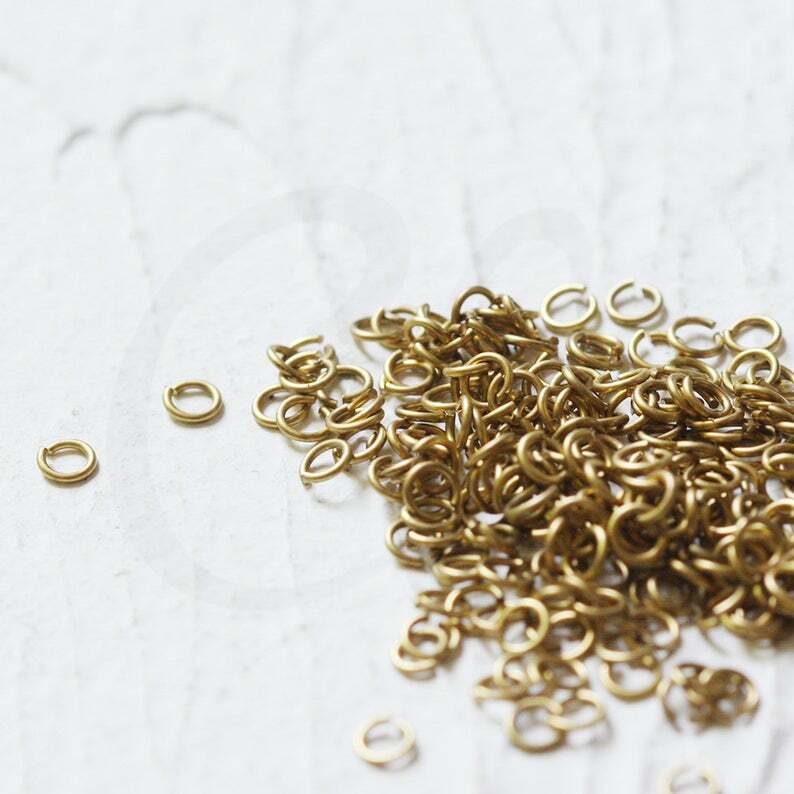 500 Pieces Raw Brass Brass Base Jump Rings- 2x0.5mm (CW-4288C) | eBay
