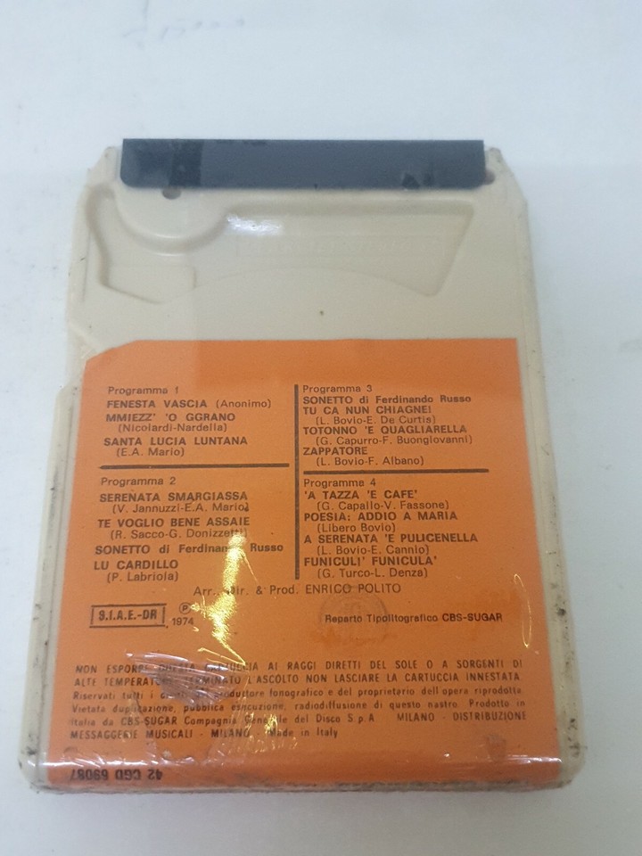 Massimo Ranieri Napulammore Stereo 8 New Sealed Cgd | eBay Australia