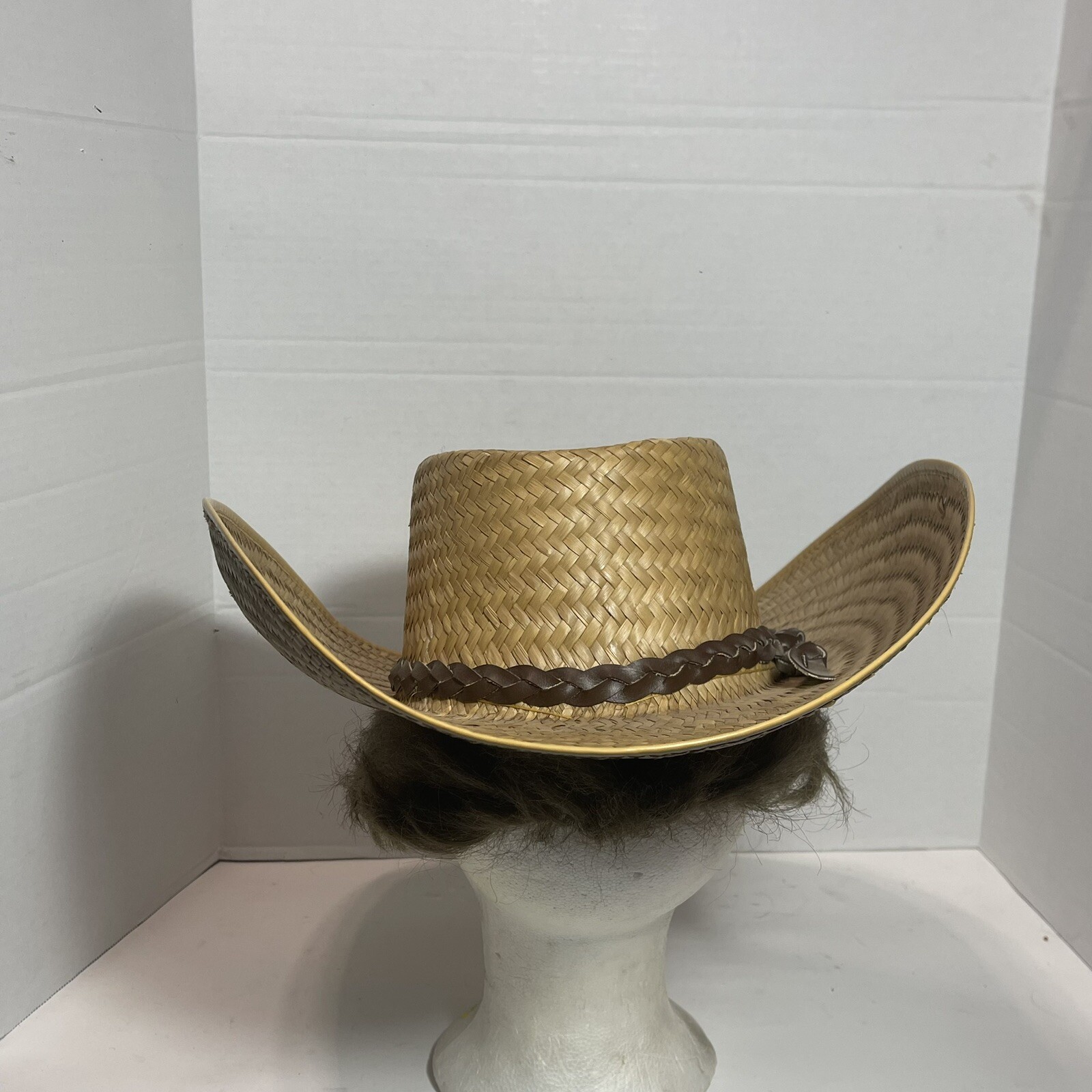 Woven Straw Cowboy Hat Unbranded - Gem
