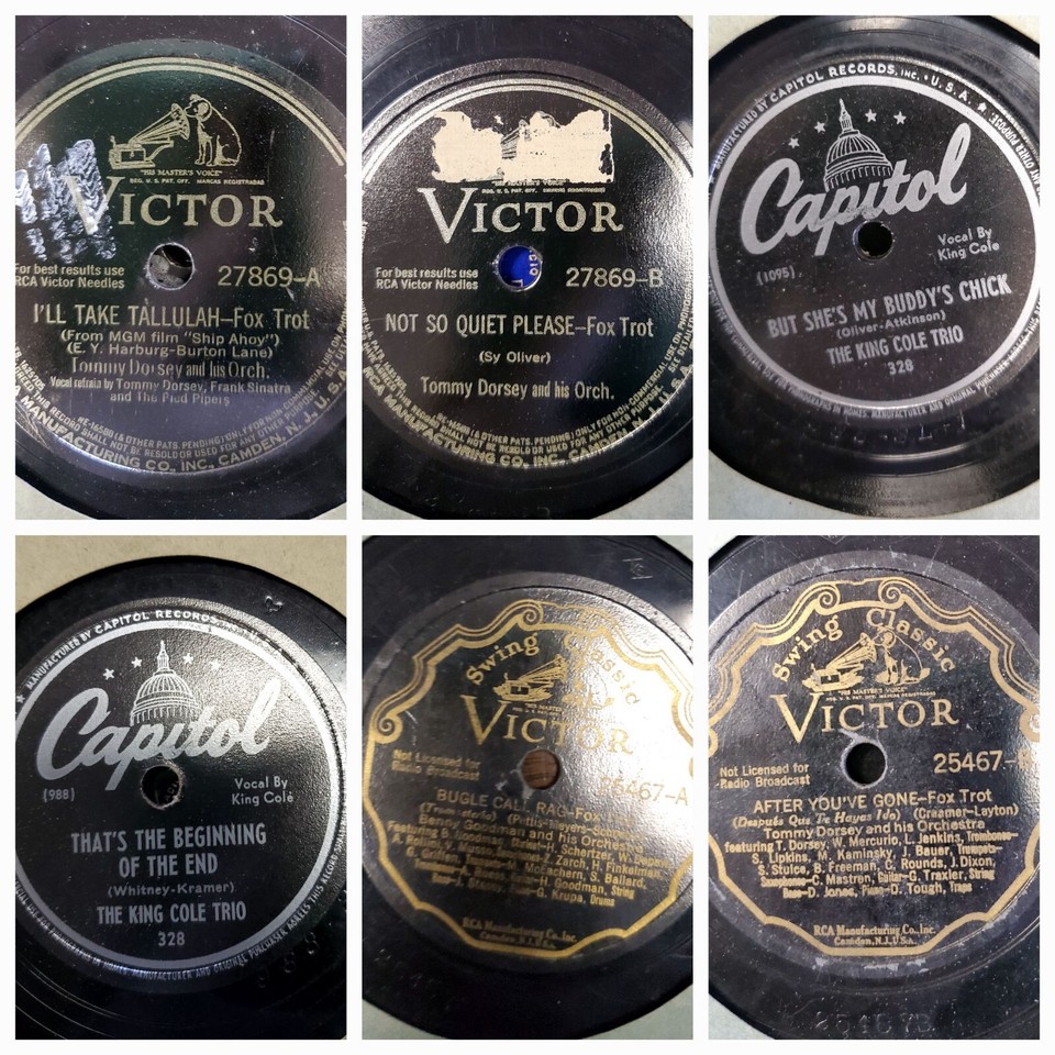 Huge Antique Lot Of 48 Classic Vinyl Record Album Collection 1930s ...