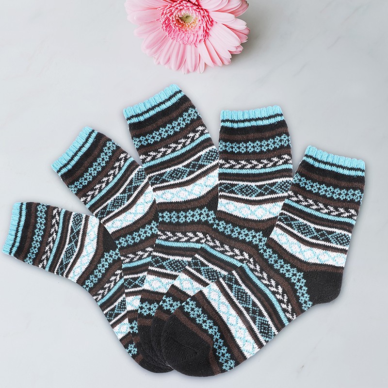 Merino Wool Socks Men Winter Warm Thermal Crew Sock Warm Soft Thick Mid ...