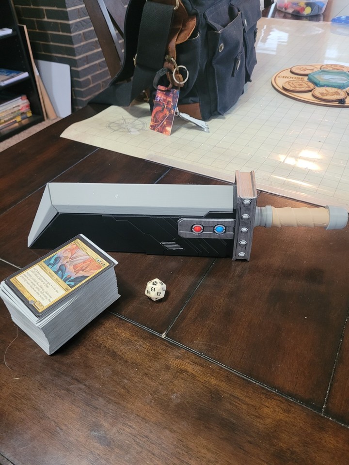 Buster Sword Deck Box/Dice Holder Final Fantasy Mtg Commander | eBay