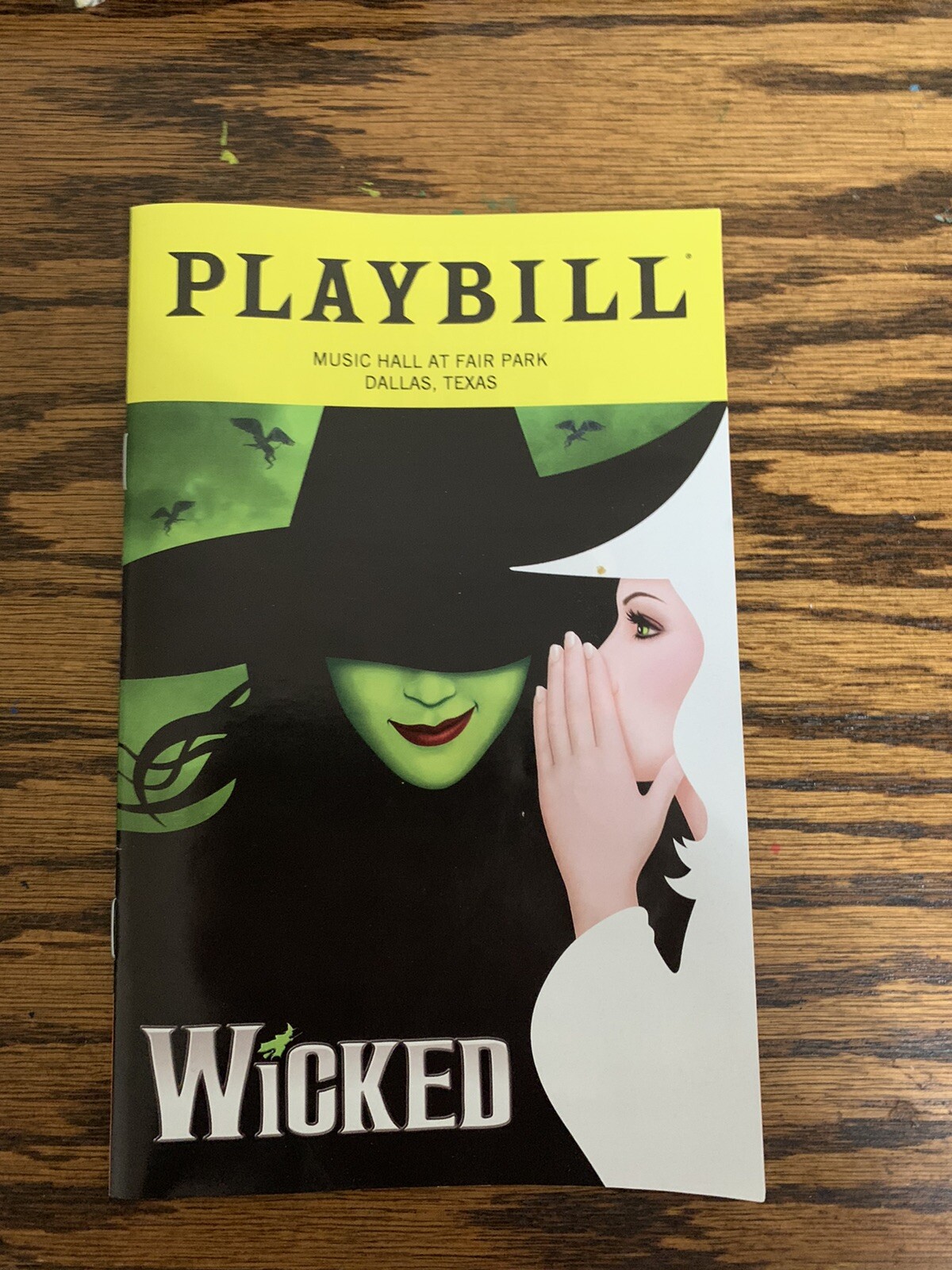 Wicked Playbill Inside
