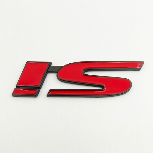 2Pcs Black & Red Metal Si Emblem Logo Car Trunk Fender Sport Badge ...