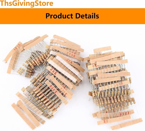 Resistor Kit 1/2 Watt Resistors Kit Resistors Assortment kit 1000pcs ...
