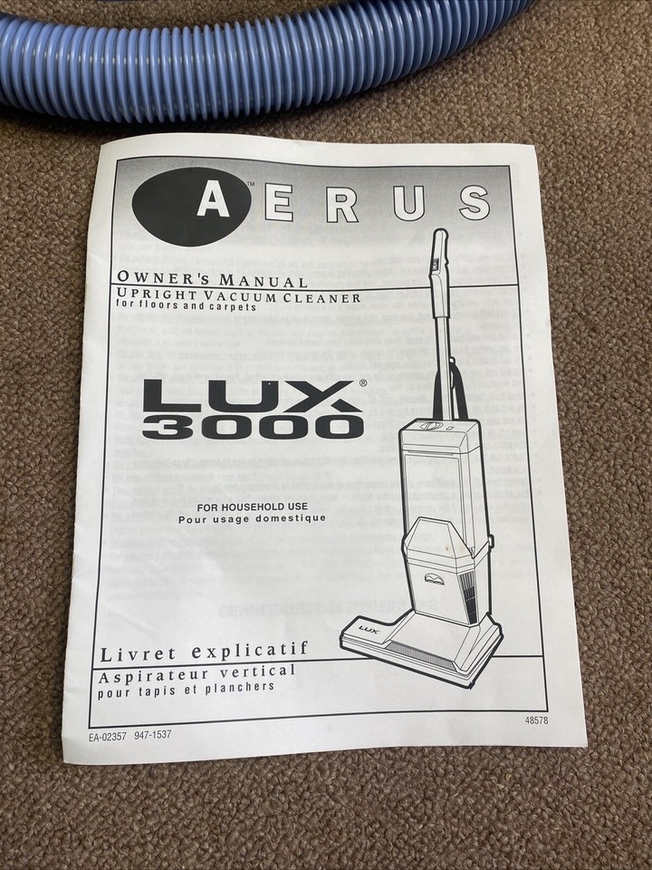 Aerus LUX 3000 Heavy Duty Upright Vacuum Cleaner With Attachments | eBay