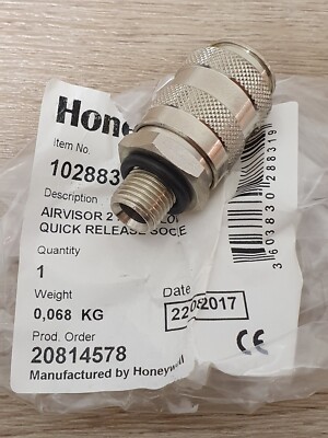 Honeywell Airvisor 2 High Flow Quick Release Socket Ventil Adapter ...