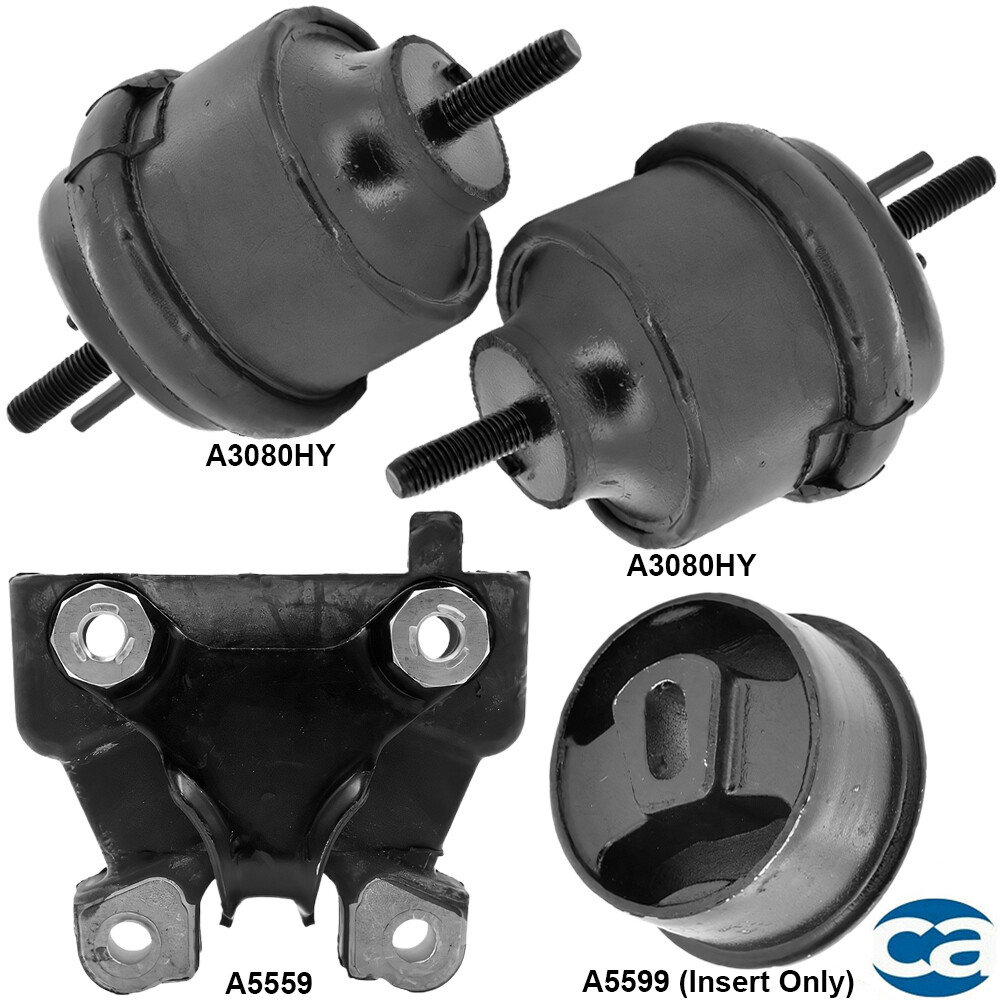 Engine Motor Mounts & Trans Mount Set of 4 Pcs for Mercury Montego 3.0L ...