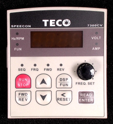 TECO 7300CV INVERTER OPERATOR CONTROL PANEL LED with POT- BRAND NEW ...