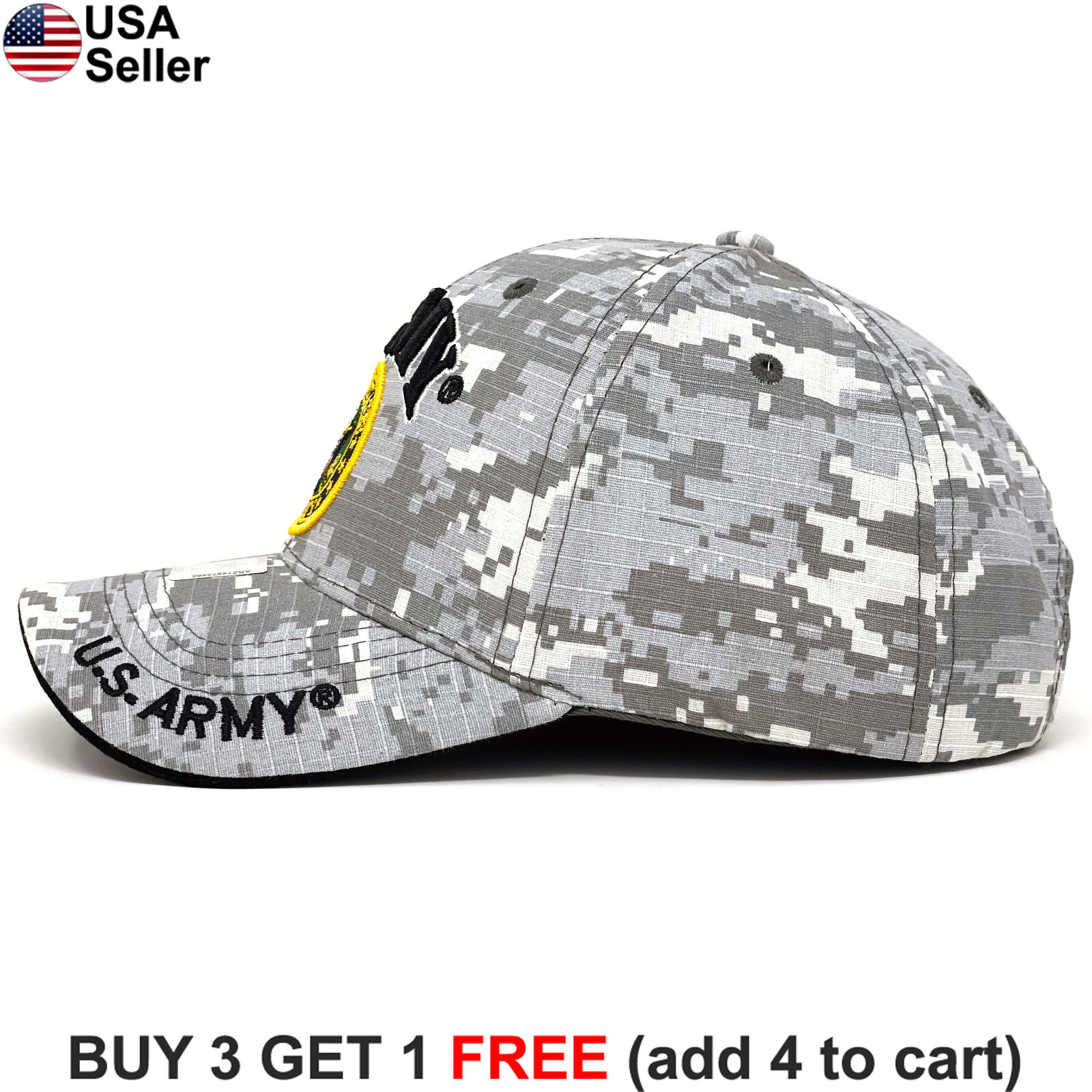 US Army Logo Cap Hat Military Strong U.S. Armed Forces USA Patriotic ...