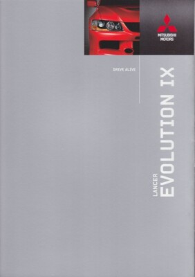 Catalogue Brochure Mitsubishi Lancer Evolution IX 09/2005 Allemagne Deutschland | eBay