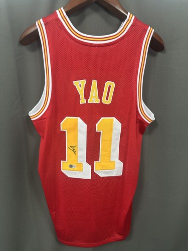 Yao Ming Signed Houston Rockets Jersey AUTO BAS Beckett Sz XL | eBay