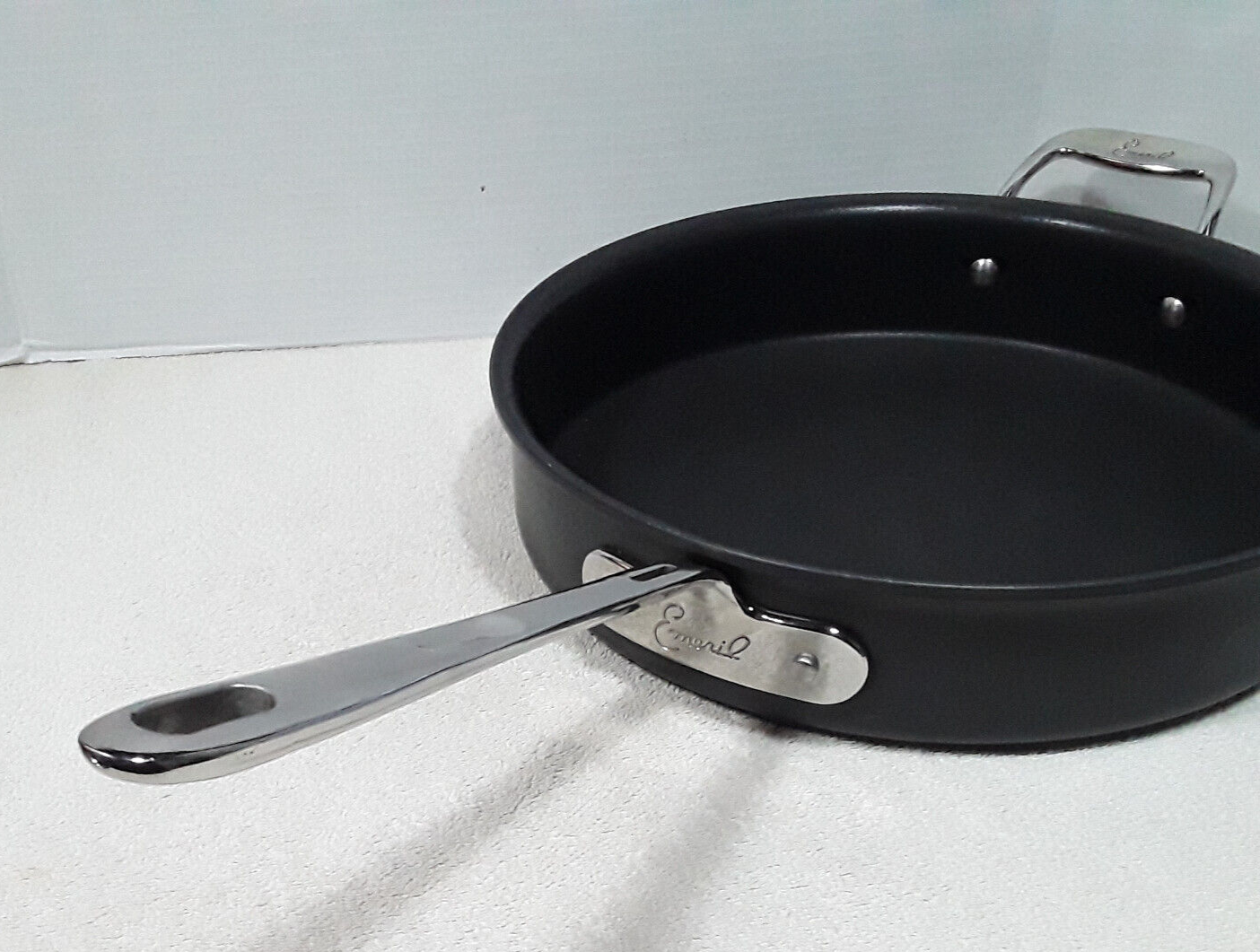 All-Clad Emeril 5 Qt 13" Non Stick Anodized French Skillet Fry Saute ...