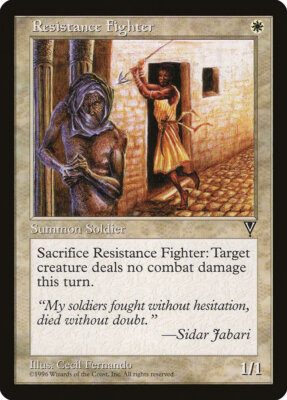 Magic the Gathering (mtg): VIS: Resistance Fighter (x 4) | eBay