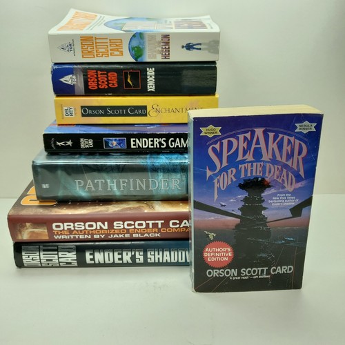Lot of 8 Orson Scott Card Books, HC & PB Ender's Game Novels & MOre Set ...