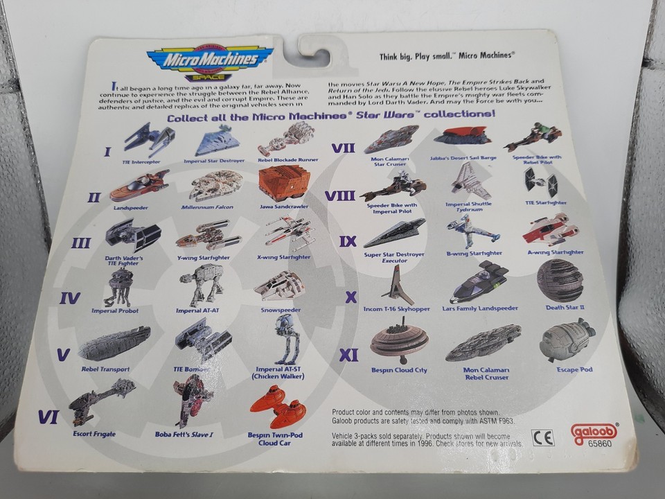 Star Wars Micro Machines Space XI STAR WARS Ship Set 1995 Galoob | eBay