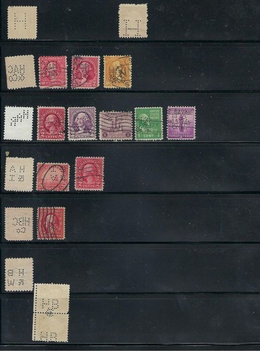 United States Perfin Lot, 1908 to 1954 | eBay