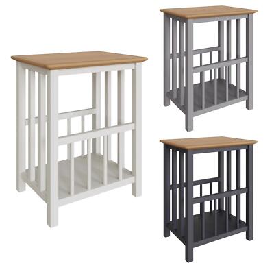 Ready Assembled Oak Side Storage Table Living Room Furniture | eBay UK