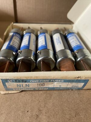Littlefuse NLN 100 Powr-Gard One Time Fuse Class K5 100A 250V Box Of 5 ...