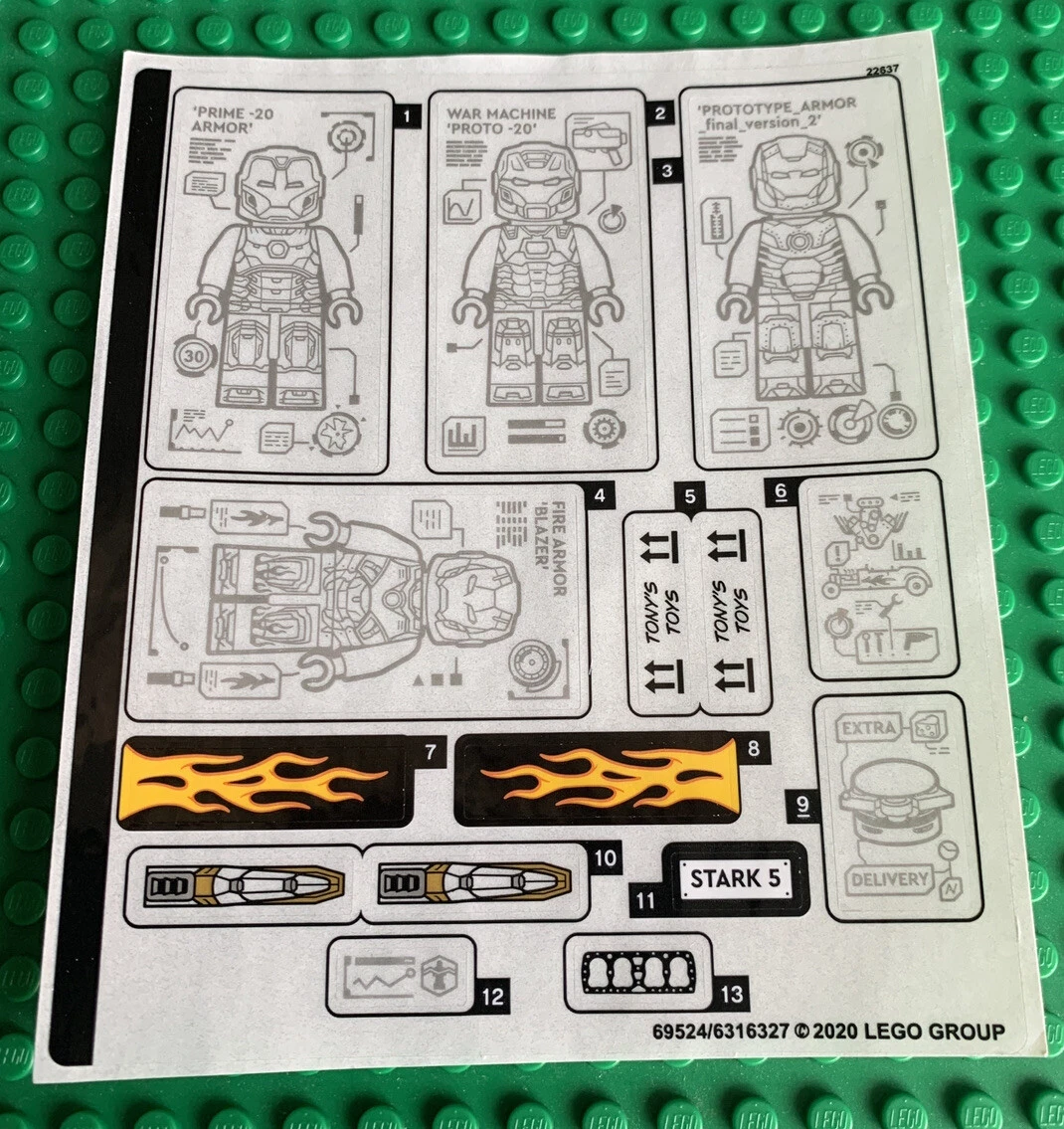 Lego Iron Spider Decals