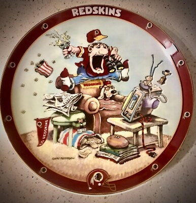 The Danbury Mint ..The Ultimate Redskins Fan Plate Collection Limited ...