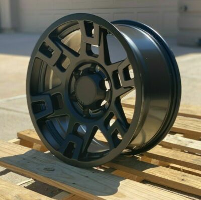 4 Sema Off-Road Wheels 17x9 6x139.7 +0 Lifted Tacoma 4Runner FJ Matte ...
