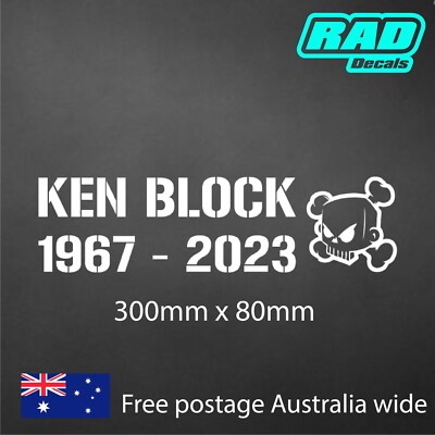 Ken Block 1967 - 2023 Die Cut Car Decal Vinyl Sticker Hoonigan JDM ...