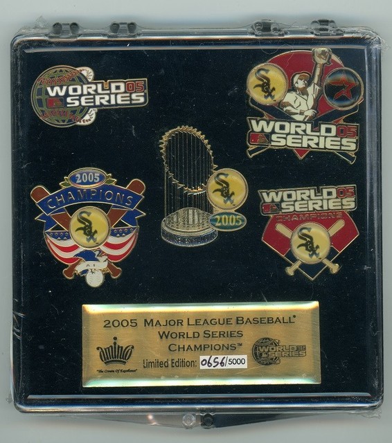 White Sox 2005 World Series Champions 5 Pin Set Chisox Houston Chicago Aminco Ebay