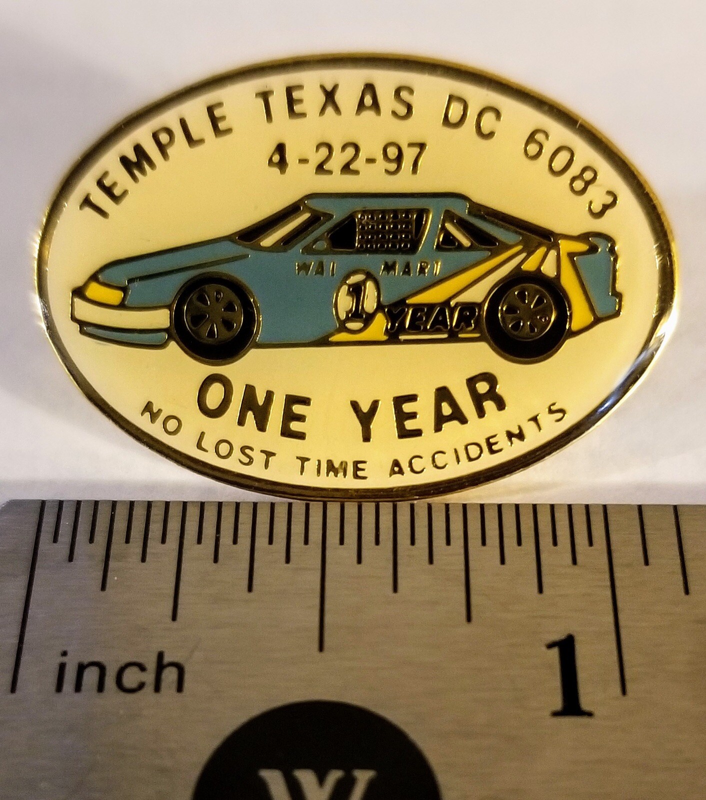 Vintage Walmart Pin DC 6083, Temple, TX - 1 year Safe | eBay