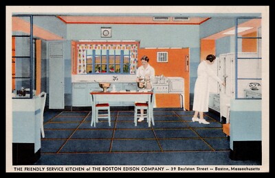 BOSTON EDISON COMPANY "Friendly Service Kitchen, BOSTON MASSACHUSETTS ...