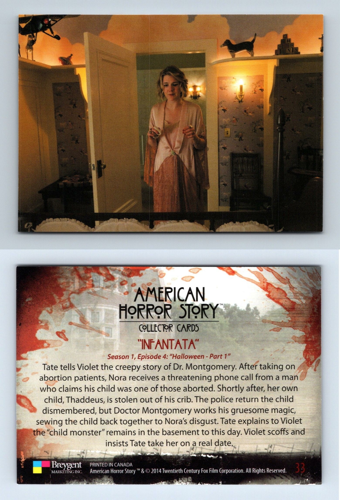 Infantata #33 American Horror Story 2014 Breygent Trading Card | eBay