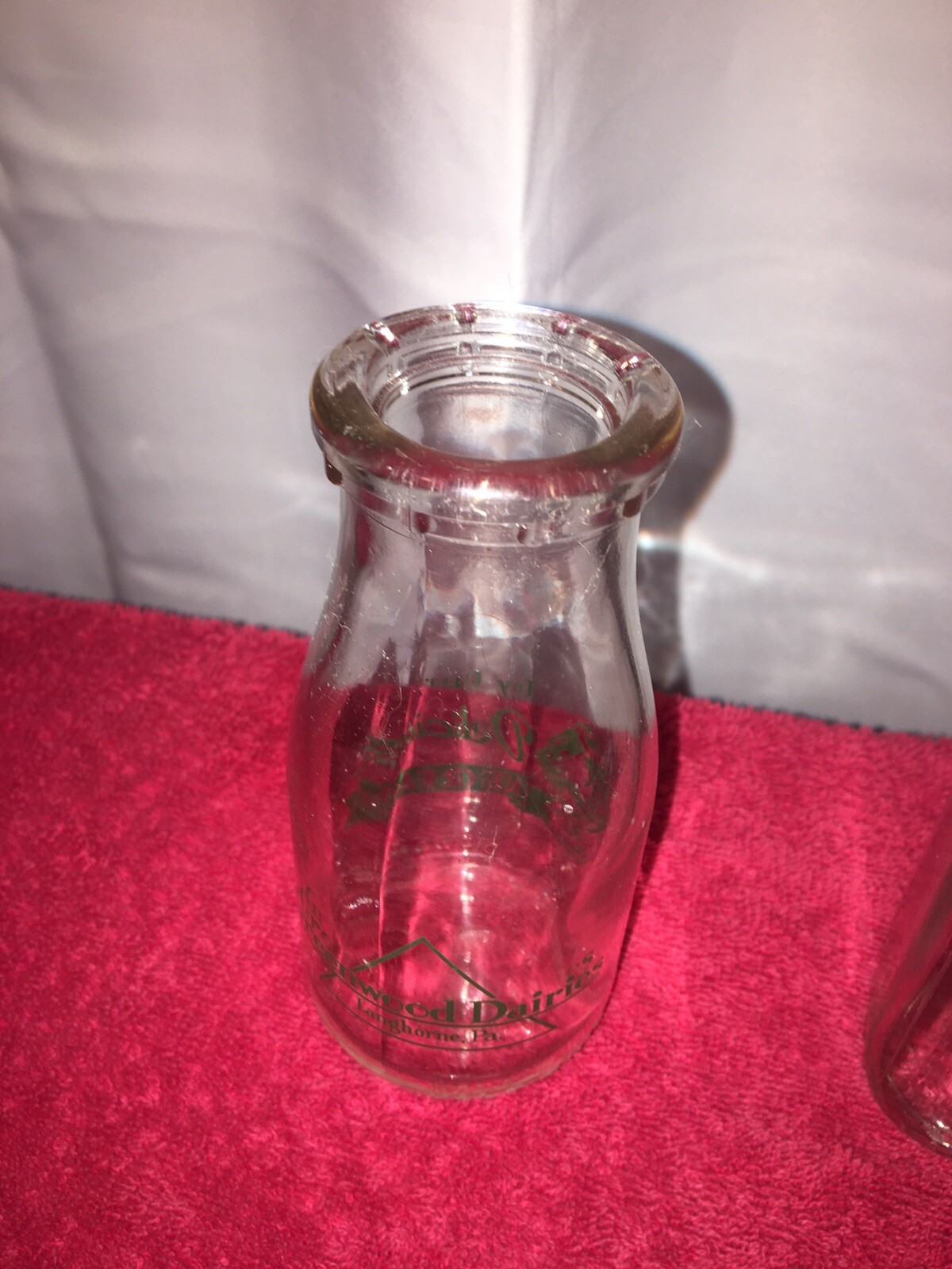 Lot of 3 Vintage Glass Milk Bottles Half Pint Pennsylvania Dairies | eBay