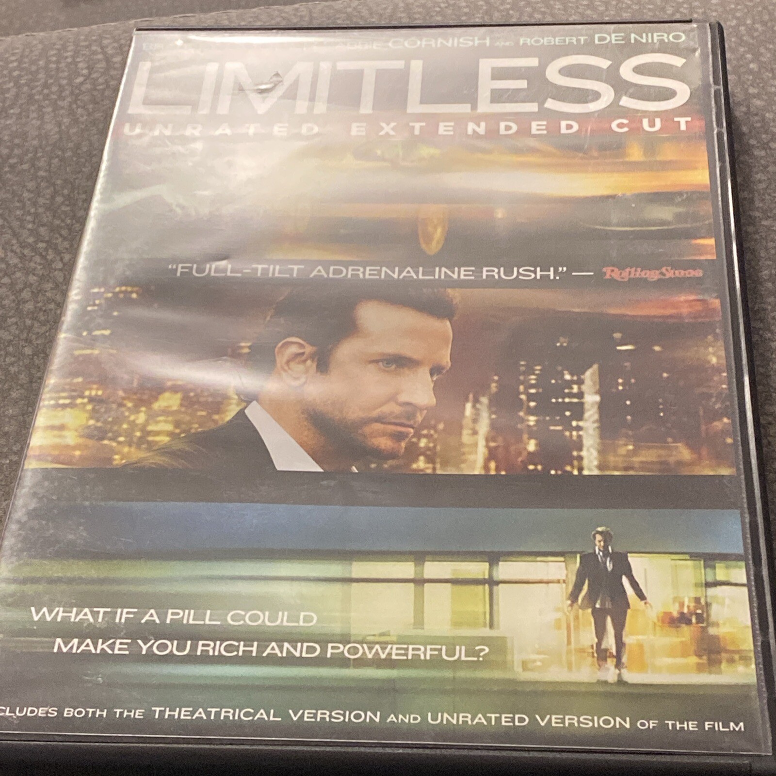 LIMITLESS UNRATED EXTENDED CUT DVD (2011) EXCELLENT CONDITION. BRADLEY ...