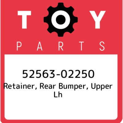 52563-02250 Toyota Retainer, rear bumper, upper lh 5256302250, New ...
