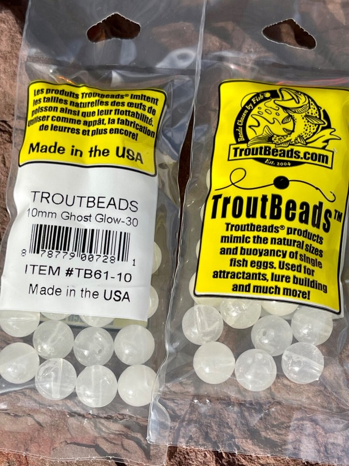 Troutbeads Ghost Glow, 10mm, 1 Pack, | eBay