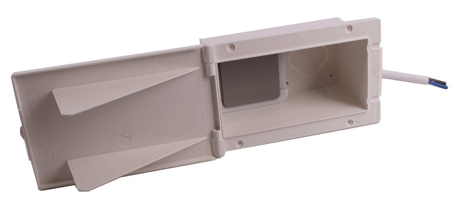 White External 13 amp Socket Outlet Box Caravan Motorhome VW Campervan ...