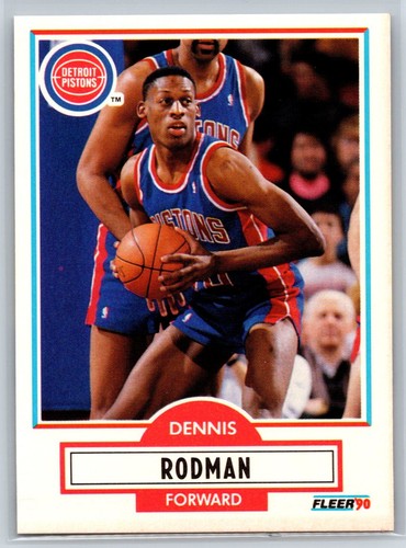 1990-91 Fleer Dennis Rodman Detroit Pistons #59 | eBay