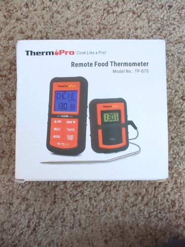 Food Thermometer Grill Smoker Therm Pro Remote Model TP-07S Brand New ...
