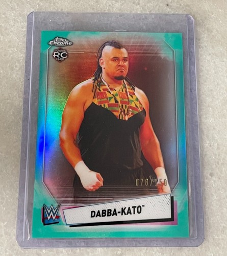 2021 Topps Chrome WWE Dabba-Kato (Commander Azeez) Aqua Refractor ...