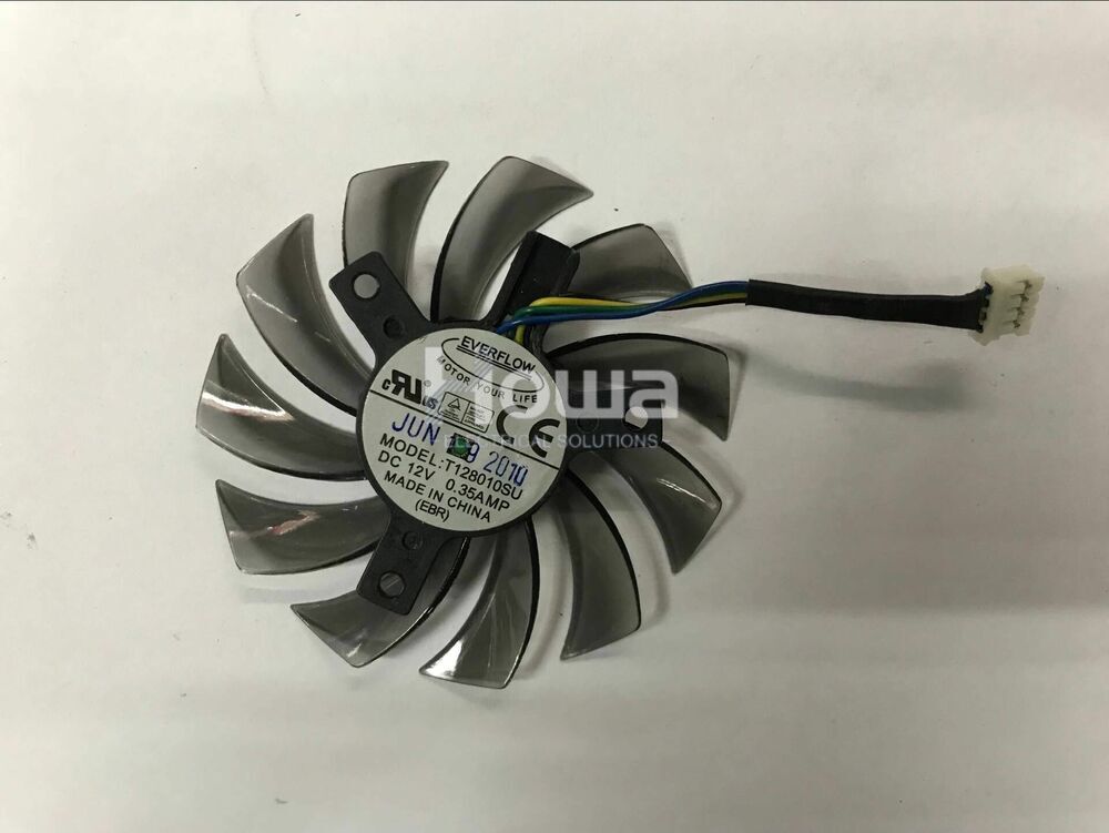 GIGABYTE Graphics Fan T128010SU 12V 0.35A 4P Plug | eBay