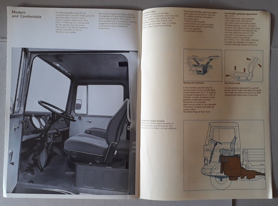Mercedes Benz LP / LPS / LPK 608 Brochure c.1970 - Truck Tipper Tractor ...